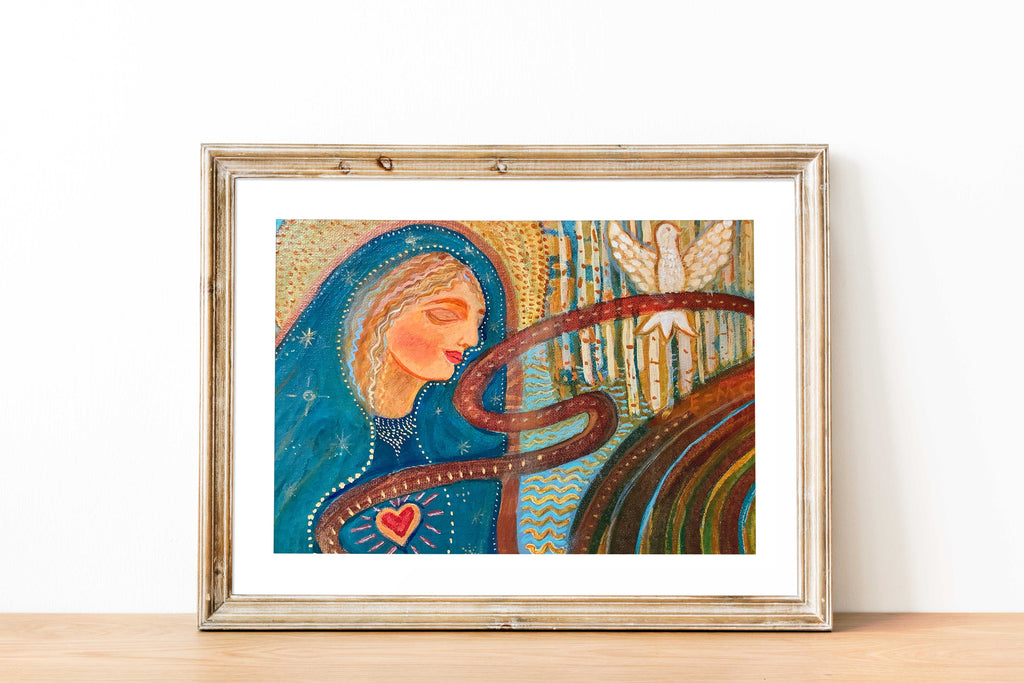 "Our Lady of the Sacred Spring" Print – Blessed Maine Herb Farm